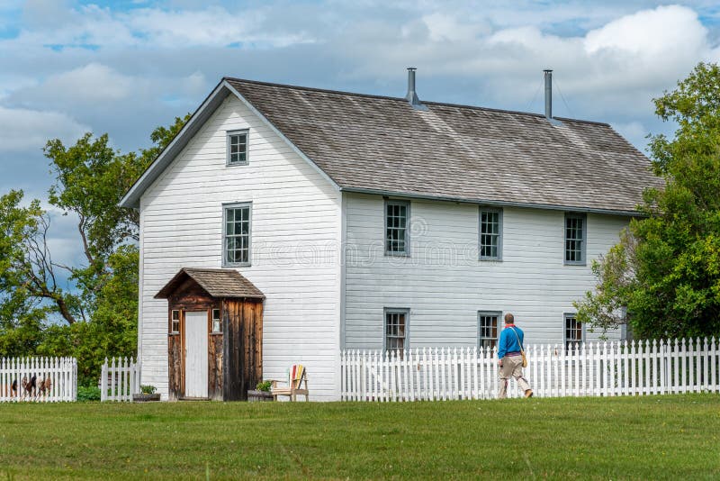 Saint Antoine De Padoue Roman Catholic Rectory, Batoche Editorial Stock ...