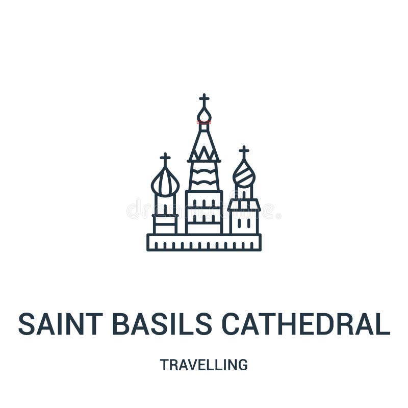 Saint Basils Cathedral Flat Vector Illustration. Prominent Moscow ...