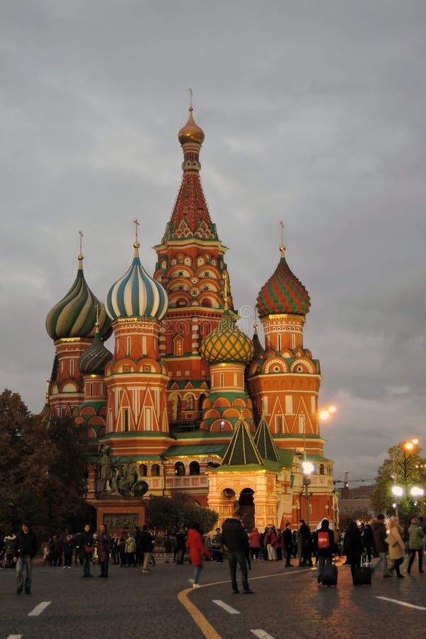 Saint Basils Cathedral in Moscow. Editorial Photography - Image of ...