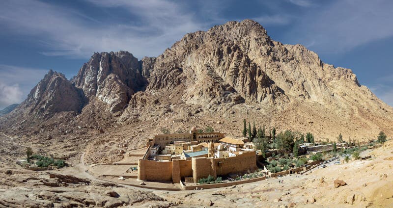 Saint Catherine S Monastery. Sacred Monastery of the God Trodden Mount ...
