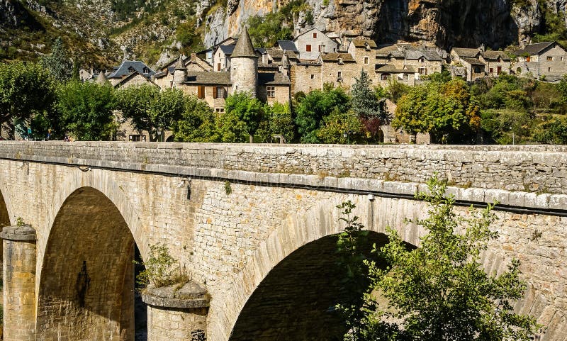 Saint Chely Du Tarn, Tarn Gorges, France Stock Photo - Image of ...