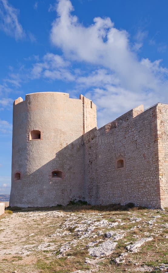 Saint Christopher Tower (main Keep) of If Castle (circa 1531) Stock ...