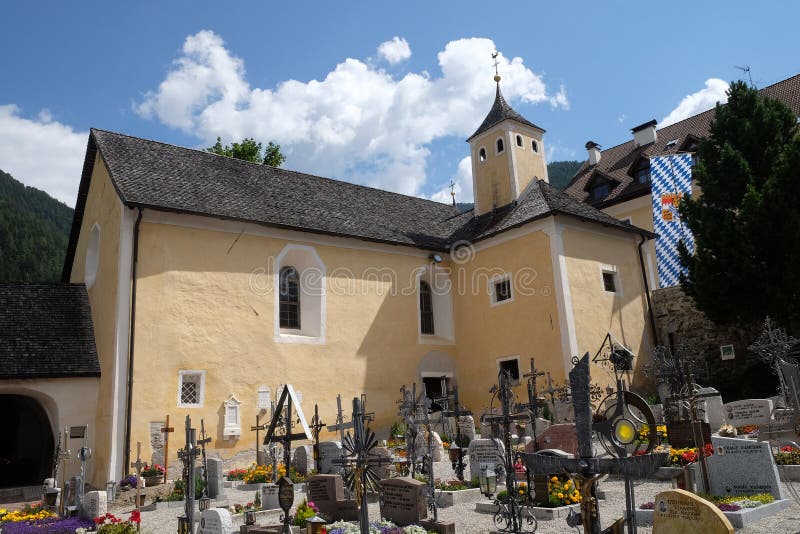 Saint Ciliano Church in Luson, Italy Editorial Image - Image of ...