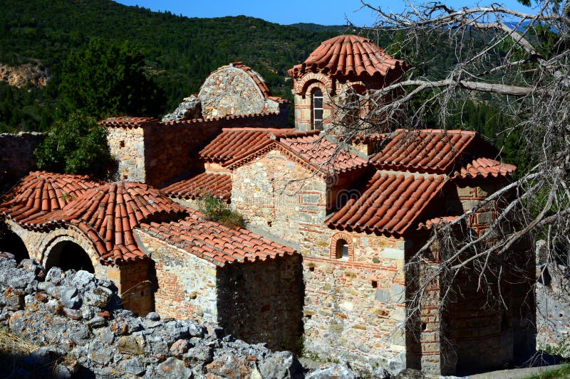 Saint Dimitrios Orthodox Metropolis at Mystras Archaeological Site ...