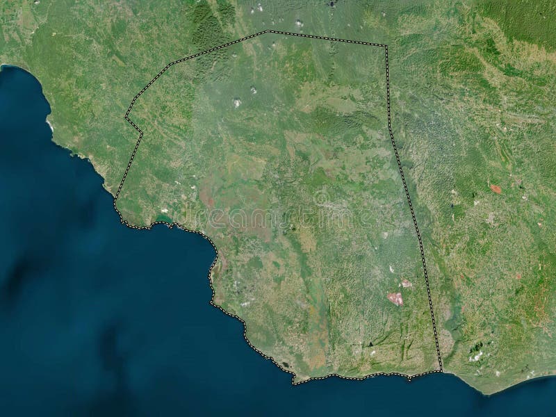 Saint Elizabeth, Jamaica. High-res Satellite. No Legend Stock ...