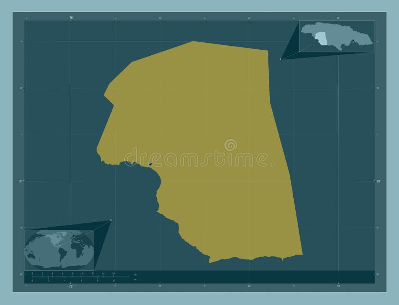 Saint Elizabeth, Jamaica. Solid. Capital Stock Illustration ...