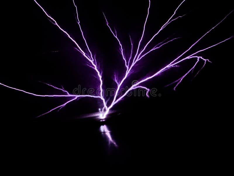 Saint Elmo`s Fire.Lightning Strike on Airplane Cockpit Window during ...