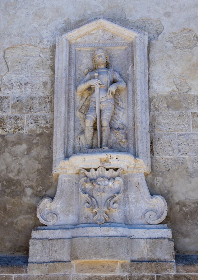 Saint Eustachius Em Uma Catedral Externo De Matera Da Ameia Foto de ...