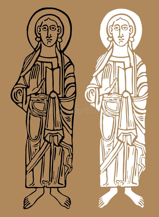 Saint figures stock vector. Illustration of heaven, gothic - 47548851