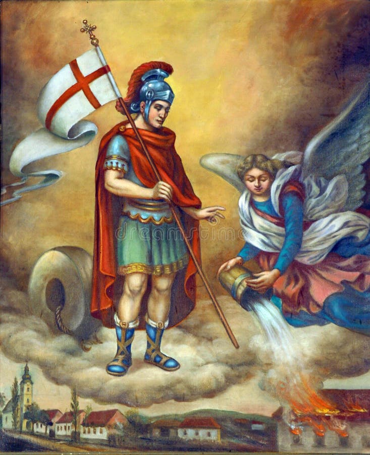 Saint Florian stock illustration. Illustration of famous - 94159410
