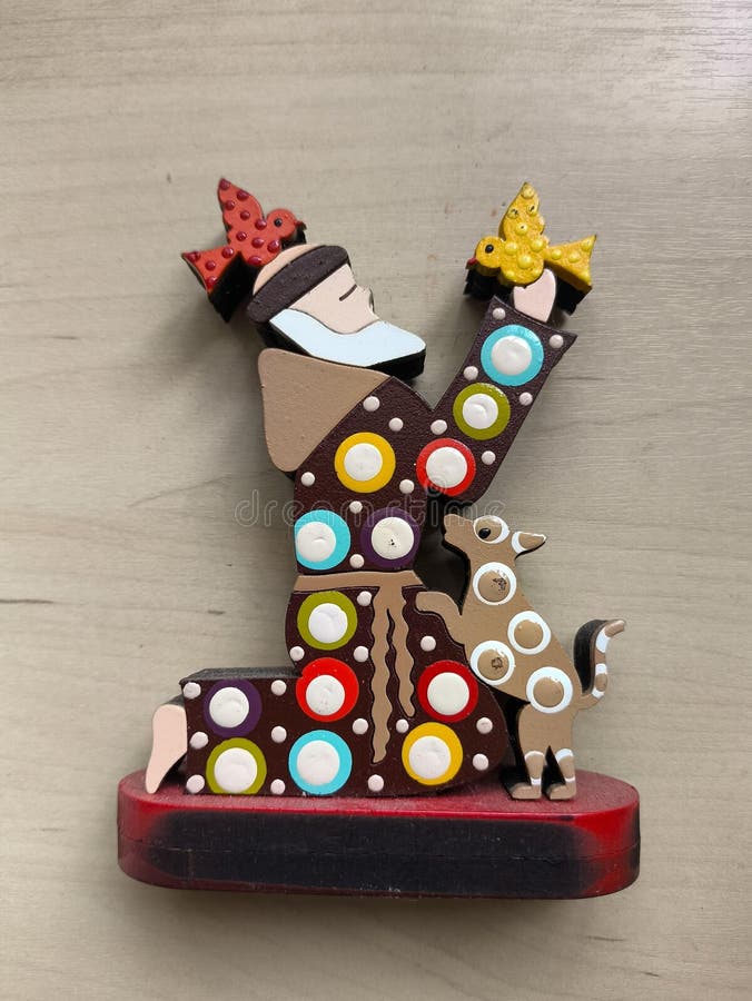 Saint Francis of Assisi, Protector of Animals Stock Photo - Image of ...