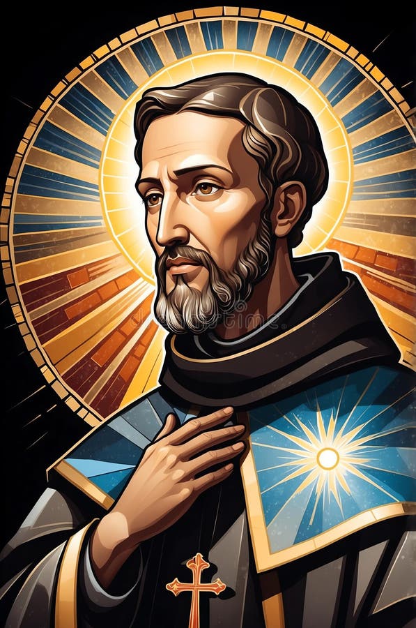 Saint Francis Xavier Stylized Portrait Drawing of Colo Ai Generated ...