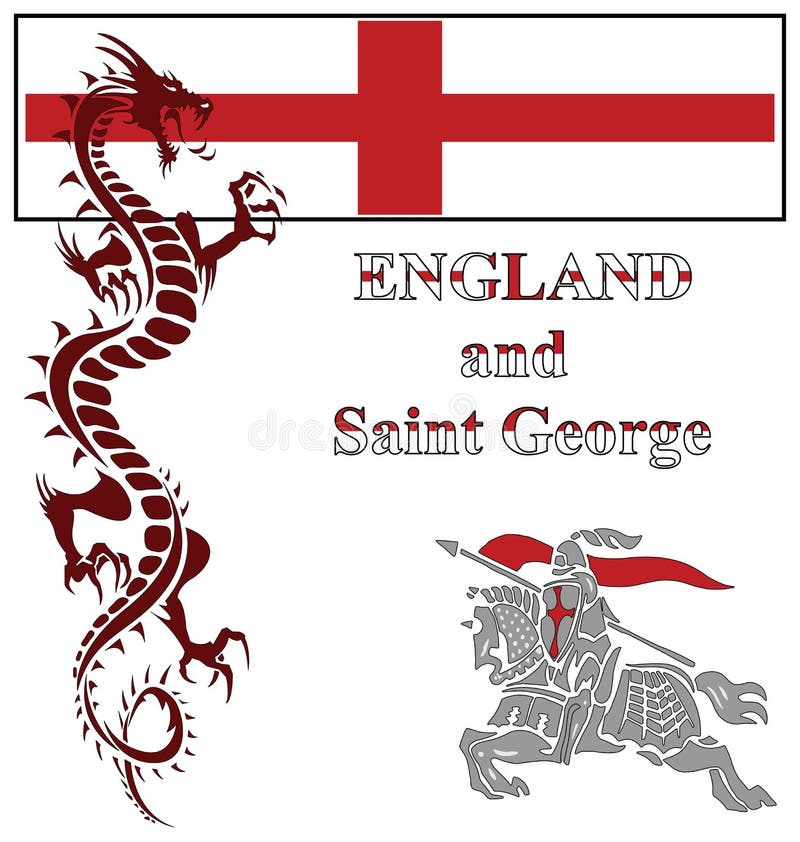 Saint George - Patron Saint Of England Stock Illustration ...