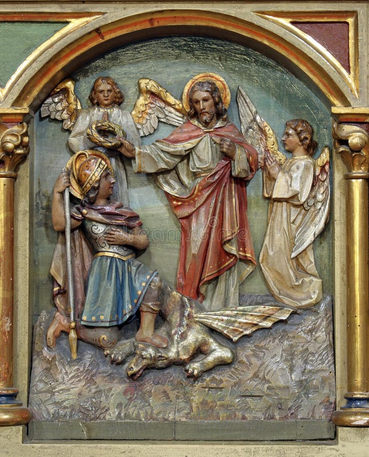 Saint George stock photo. Image of sculpture, holy, belief - 20801942