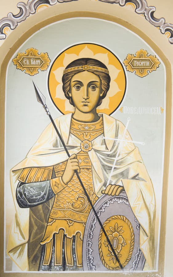 Saint George stock photo. Image of bulgaria, wall, saint - 29438782
