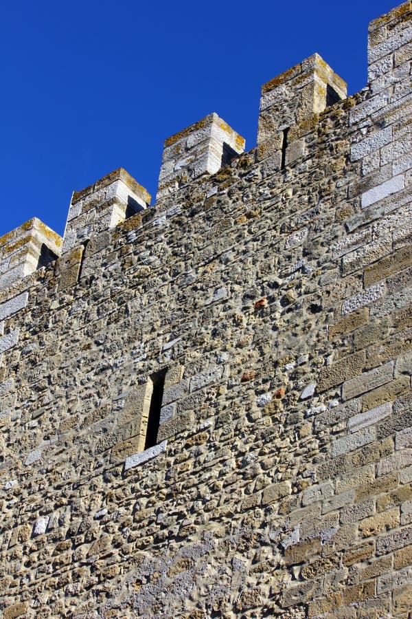 Saint George Castle at Lisbon, Portugal Stock Photo - Image of ...