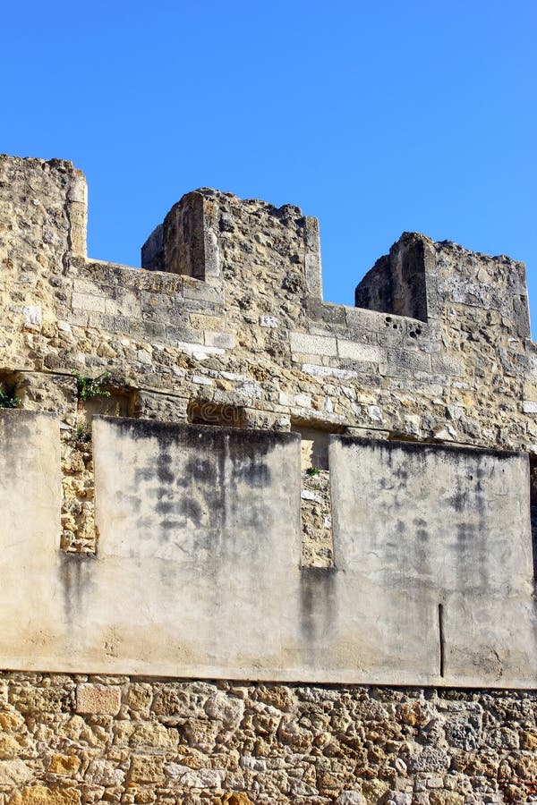 Saint George Castle at Lisbon, Portugal Stock Image - Image of jorge ...