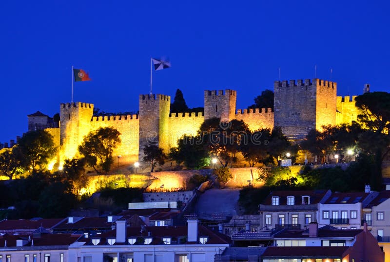 Saint George Castle stock image. Image of scene, saint - 96596501