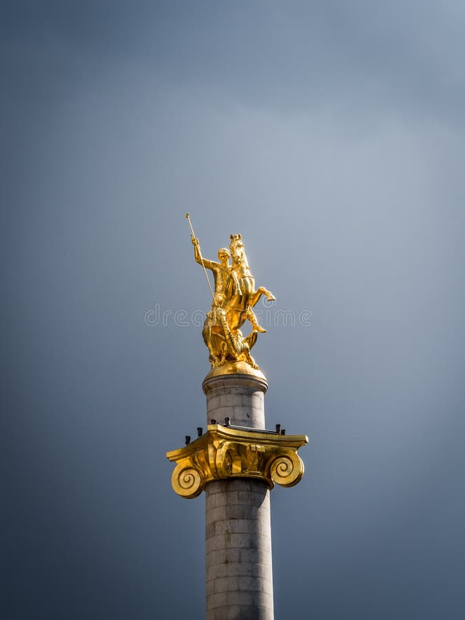 Saint George stock image. Image of freedom, giorgi, tbilisi - 41482499