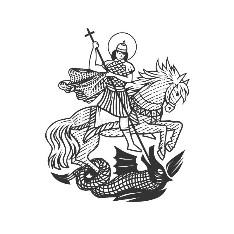 Saint George. Vector Illustration. Stock Vector - Illustration of ...