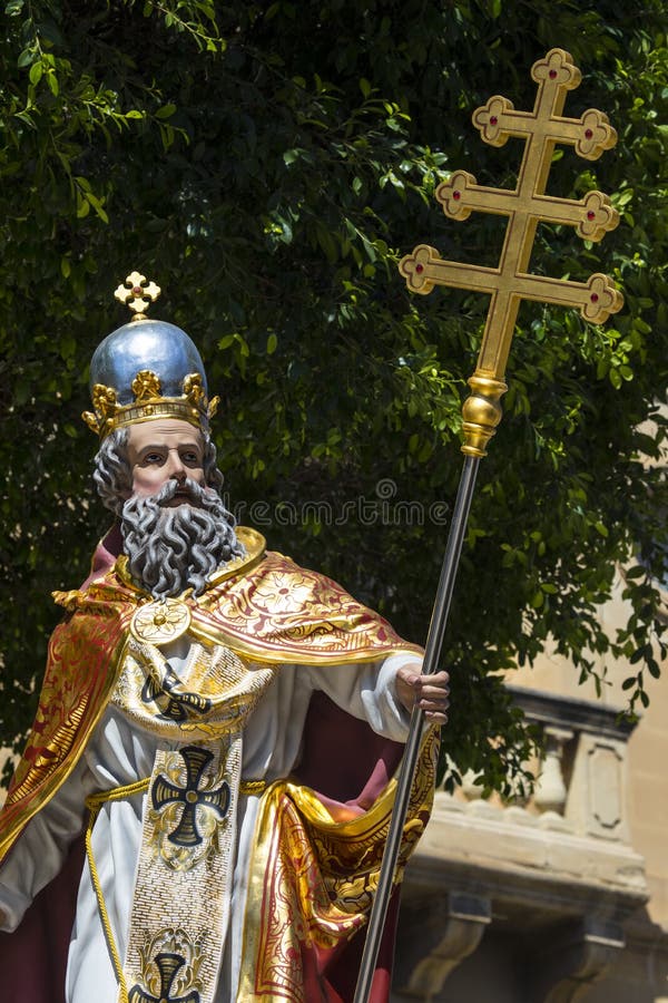 St. Gregory Statue in Independence Square on Gozo Stock Image - Image ...