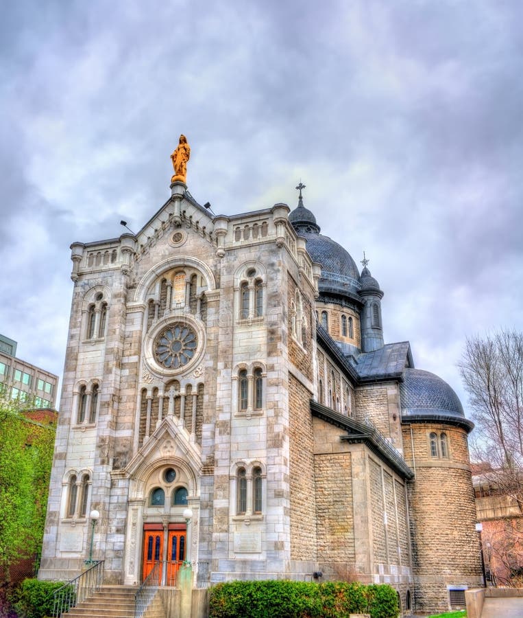 Saint Jacques Parish Church in Montreal, Canada Stock Photo - Image of ...