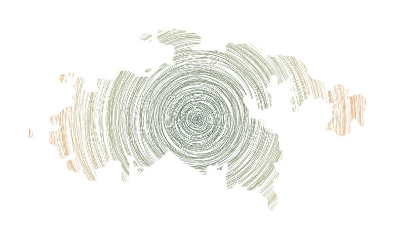 Saint John Map Filled with Concentric Circles. Stock Vector ...