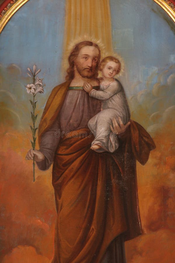 Saint Joseph stock image. Image of colored, jesus, christianity - 190655891