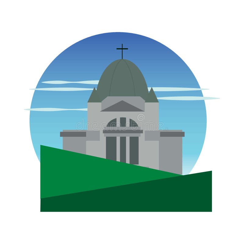The saint joseph oratory stock vector. Illustration of dome - 182788752