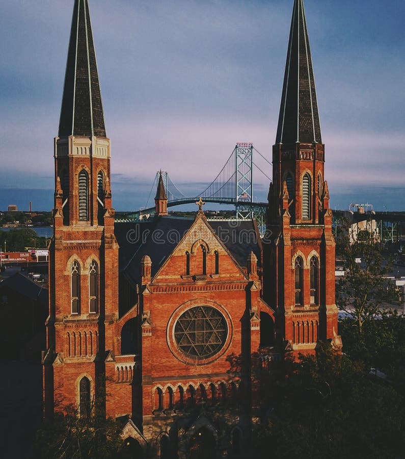 Saint Joseph`s Cathedral in Rockhampton with a Bridge Greenery and a ...