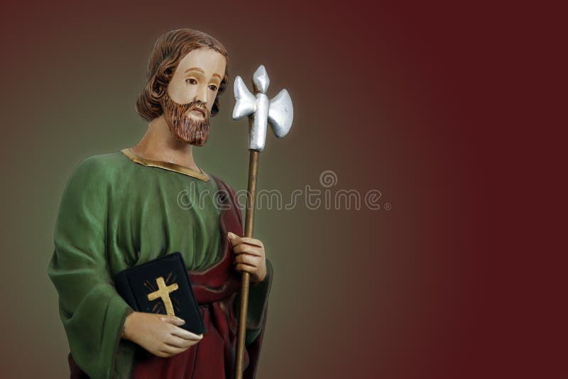 Saint Jude Thaddaeus Catholic Image Church Stock Image - Image of holy ...