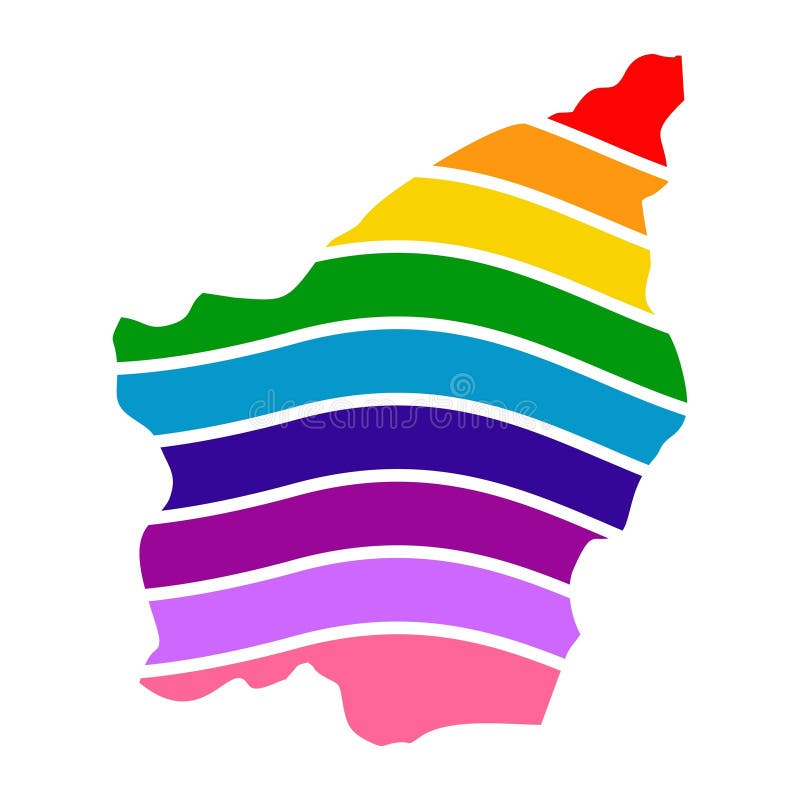 San Marino Swoosh Silhouette Rainbow Map Stock Vector - Illustration of ...