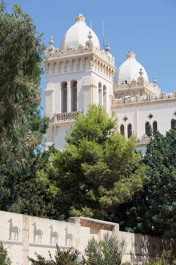 Saint Louis Cathedral (Carthage, Tunisia) Stock Image - Image of sight ...