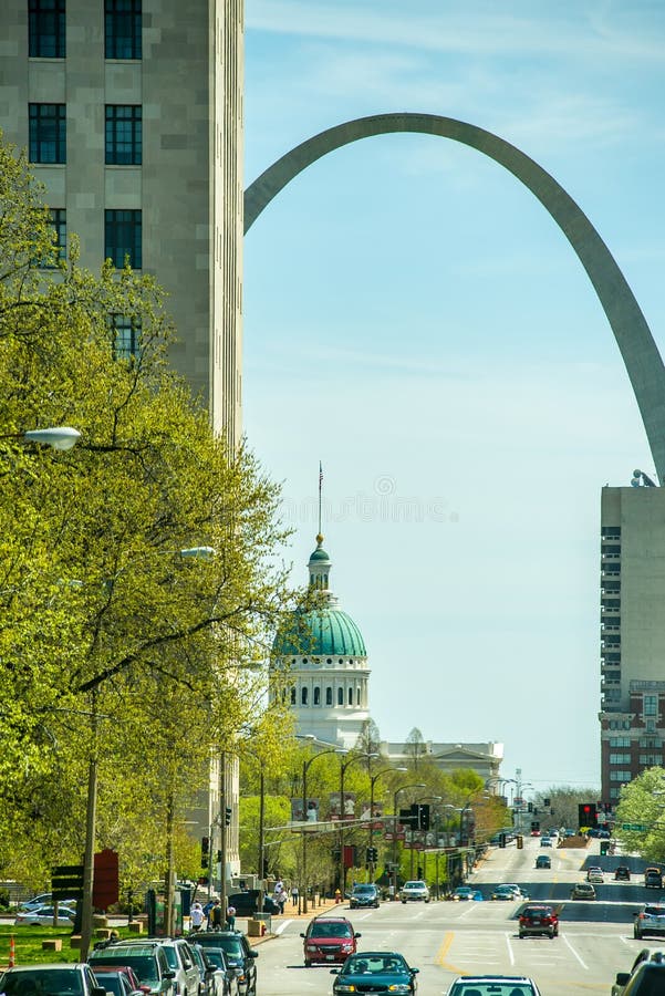 Saint Louis Missouri Downtown at Daylight Editorial Stock Photo - Image ...