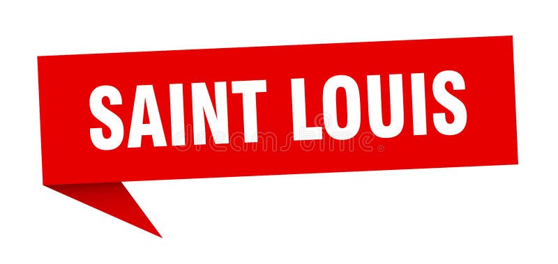 Saint Louis Sticker. Saint Louis Signpost Pointer Sign Stock Vector ...