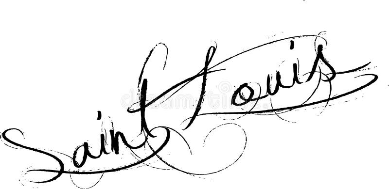 St Louis Text Sign collage stock illustration. Illustration of history ...