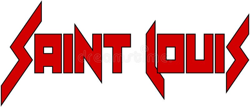 St Louis Text Sign collage stock illustration. Illustration of history ...