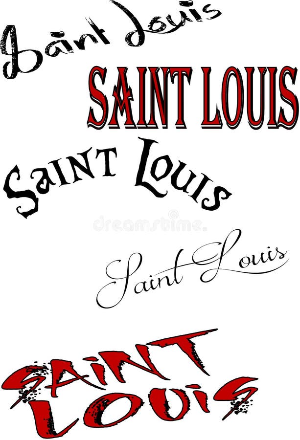 St Louis Text Sign collage stock illustration. Illustration of history ...