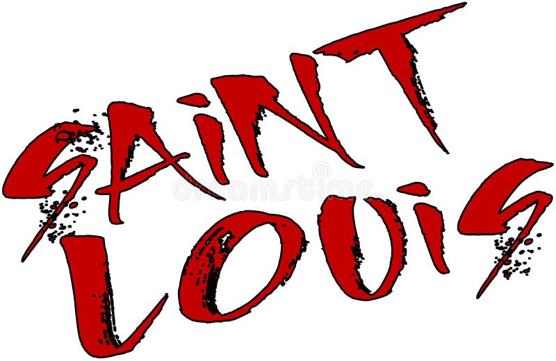 St Louis Text Sign collage stock illustration. Illustration of history ...