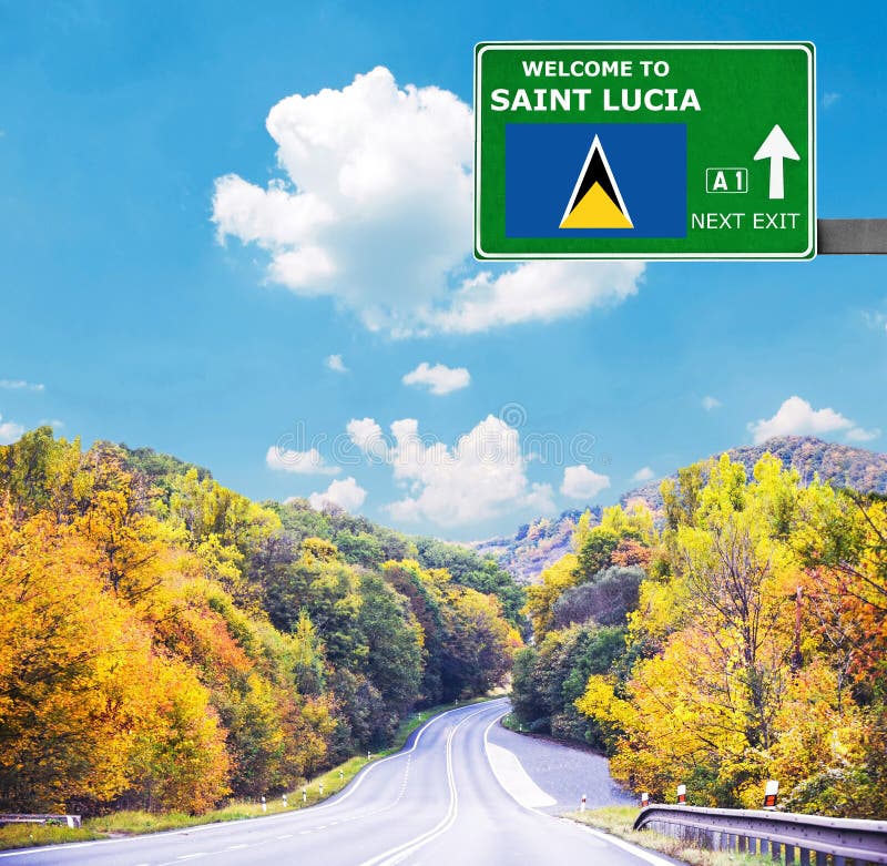 St Lucia Road stock photo. Image of nice, rest, road, cloud - 9172012