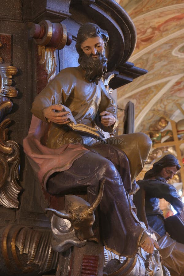 Saint Luke the Evangelist stock image. Image of figure - 90223337