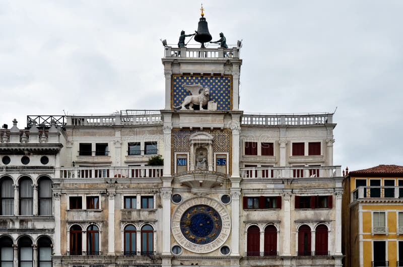 Saint Mar`s Clock stock image. Image of hammer, circle - 80722729