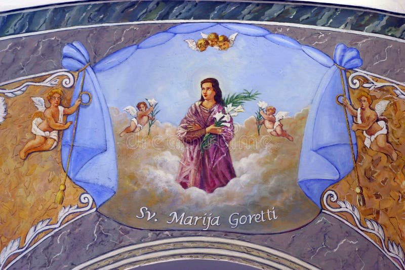 Saint Maria Goretti editorial stock image. Image of historical - 91108239