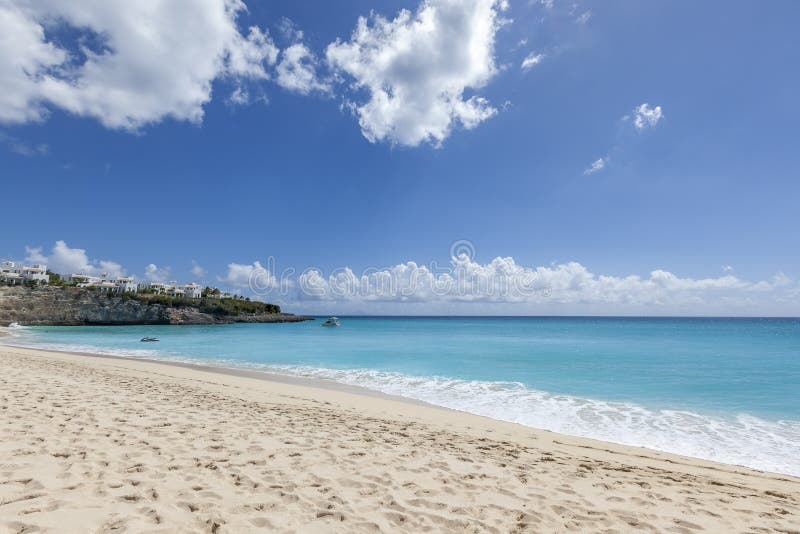 Saint Martin Beach stock image. Image of case, dutch - 69740049