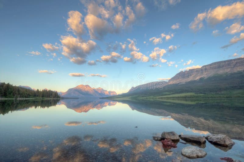 Saint Mary lake stock photo. Image of mary, geology, peaceful - 30101128