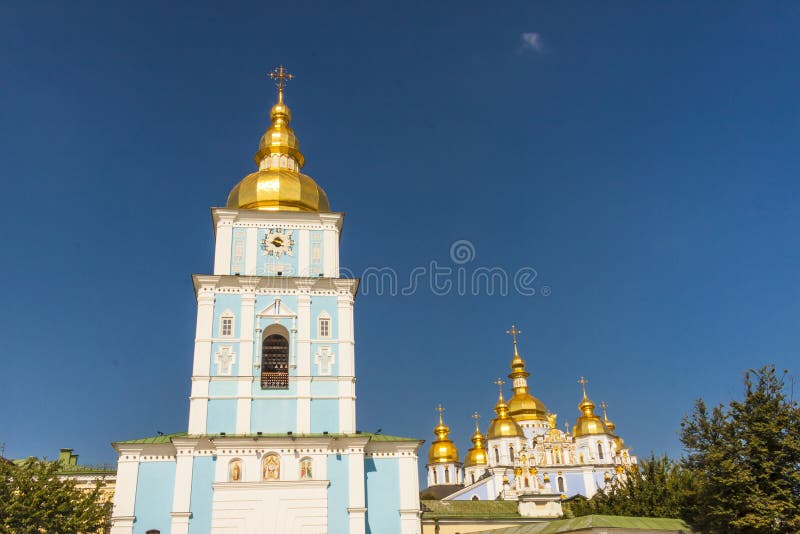 Saint Michael Gilded Russian Orthodox Monastery - Stock Image - Image ...