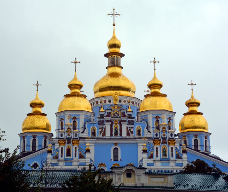 Saint Michael Golden Domed Monastery Editorial Photo - Image of ...