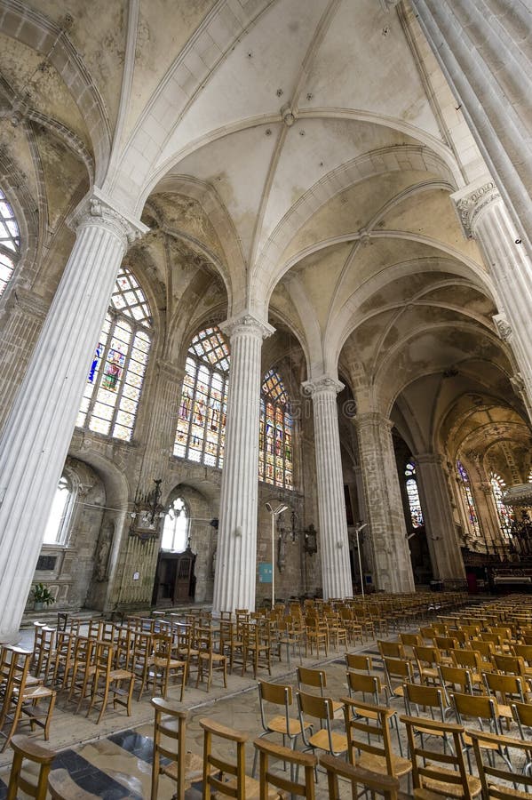 Saint-Mihiel - Interior of Church Stock Image - Image of catholic ...