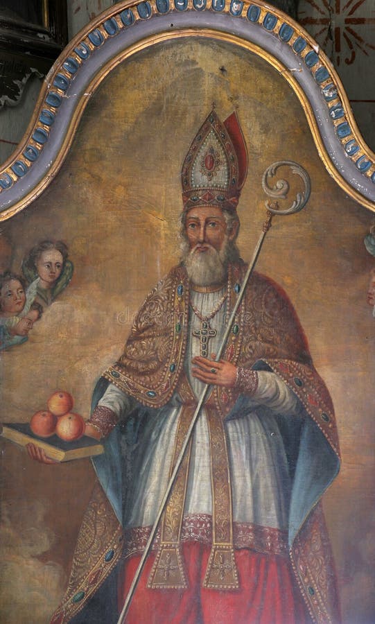 Saint Nicholas stock image. Image of altar, famous, catholicism - 90669201