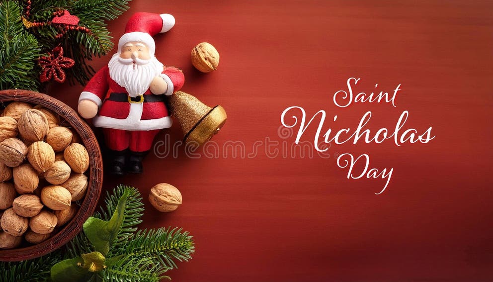Saint Nicholas Poster Design Stock Illustration - Illustration of flyer ...
